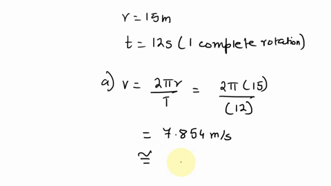 Tom (60 kg) is riding a Ferris wheel with a radius R (=45m)...