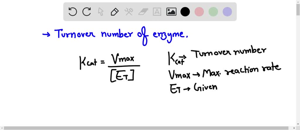 SOLVED: calculate the turnover number of an enzyme you need to know ...