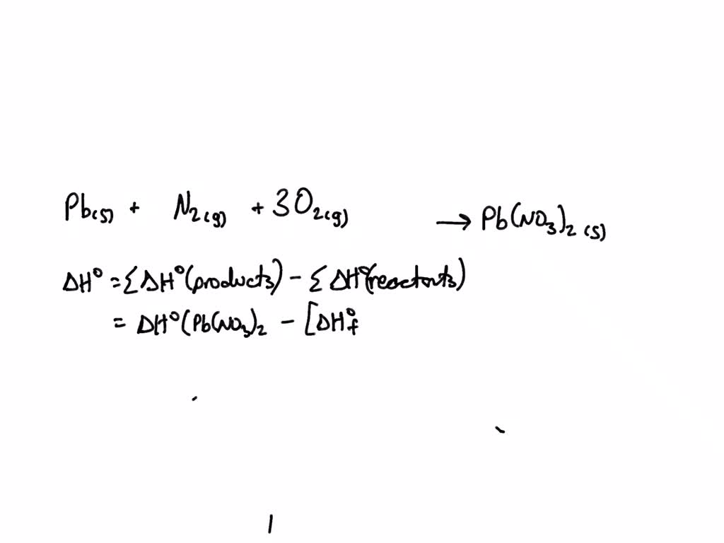 SOLVED Enter The Chemical Equation For The Formation Of Pb NO3 2 s