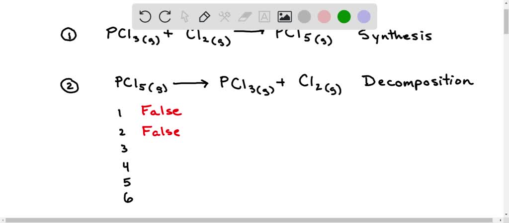 SOLVED: Examine the following reactions. Reaction 1: PCl3(g) + Cl2(g) â ...