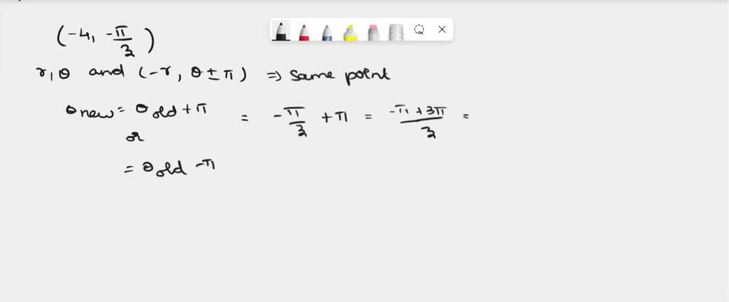 SOLVED: Which polar coordinate pair labels the same point as the one ...