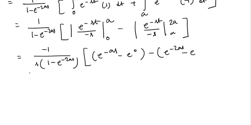 SOLVED: Find the Laplace transform of the given periodic function using the unit-step functions ...