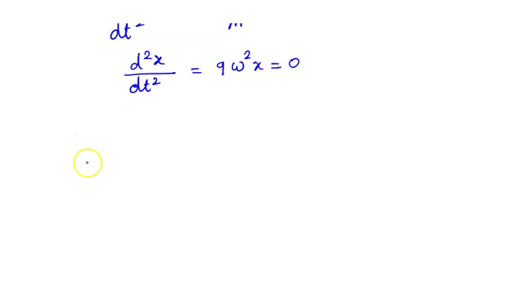 Solved A Particle Of Mass M Moves In One Dimension Under A Potential V