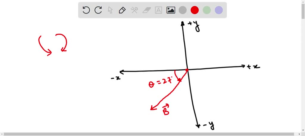SOLVED: Vector B is 41.0 cm long and makes an angle of 27.0 degrees ...