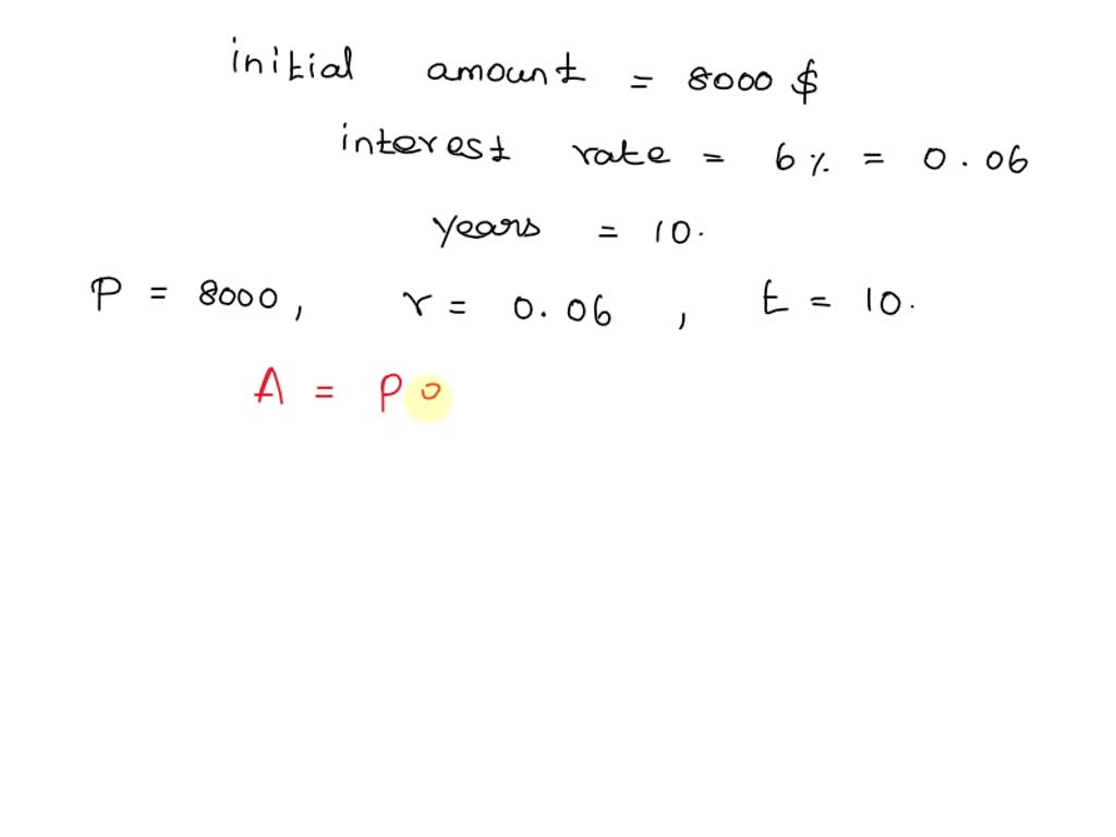 SOLVED: Question 6 (2 points) The equation for compound interest is A ...