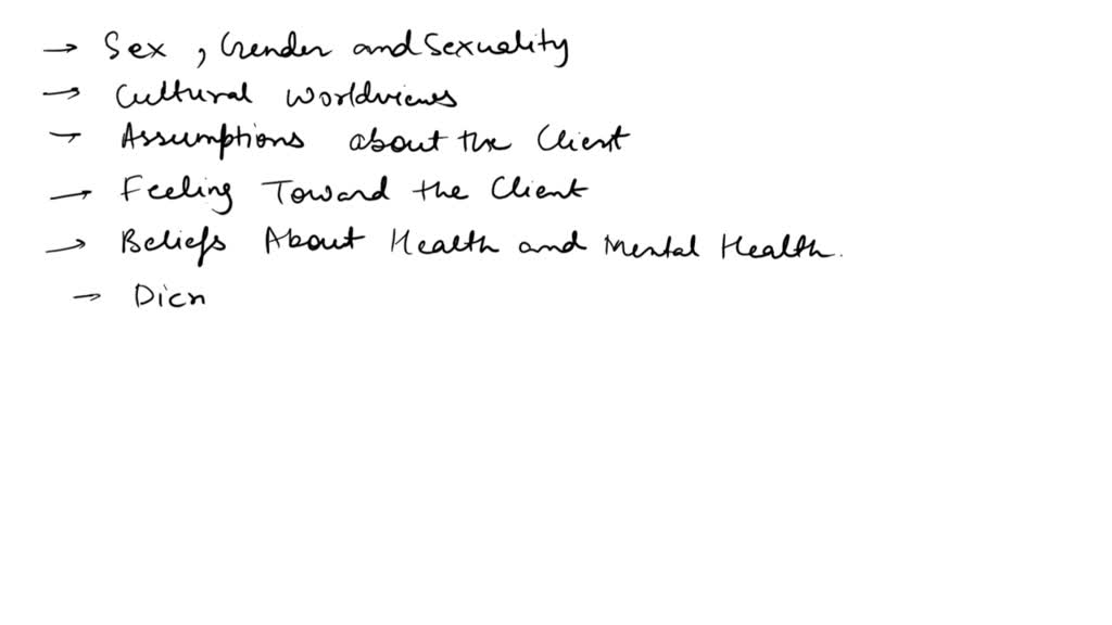 SOLVED: Use the ADDRESSING Framework detailed in Diller (2019) Chapter ...