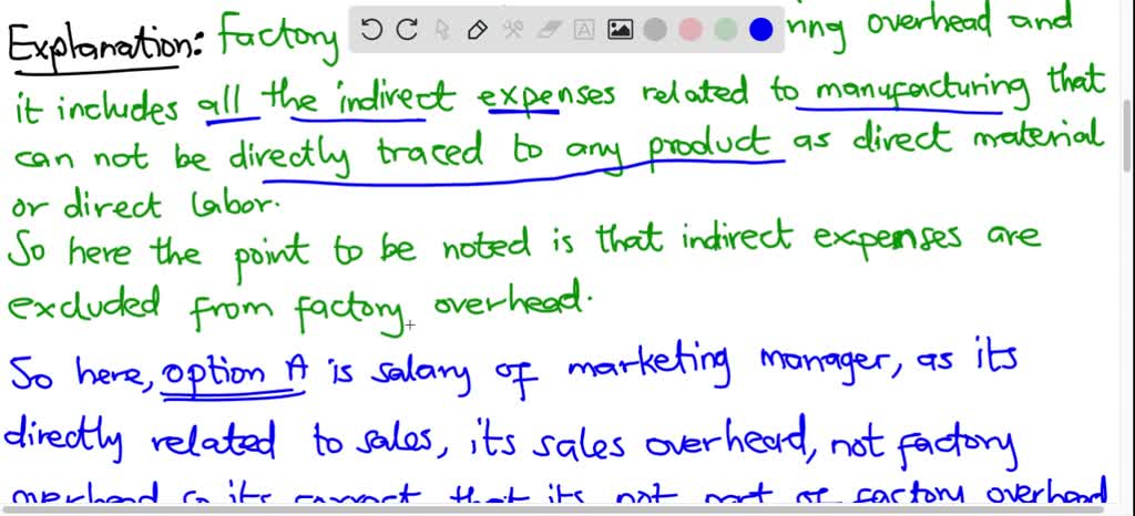 SOLVED: Which of the following would be considered a product cost for a ...