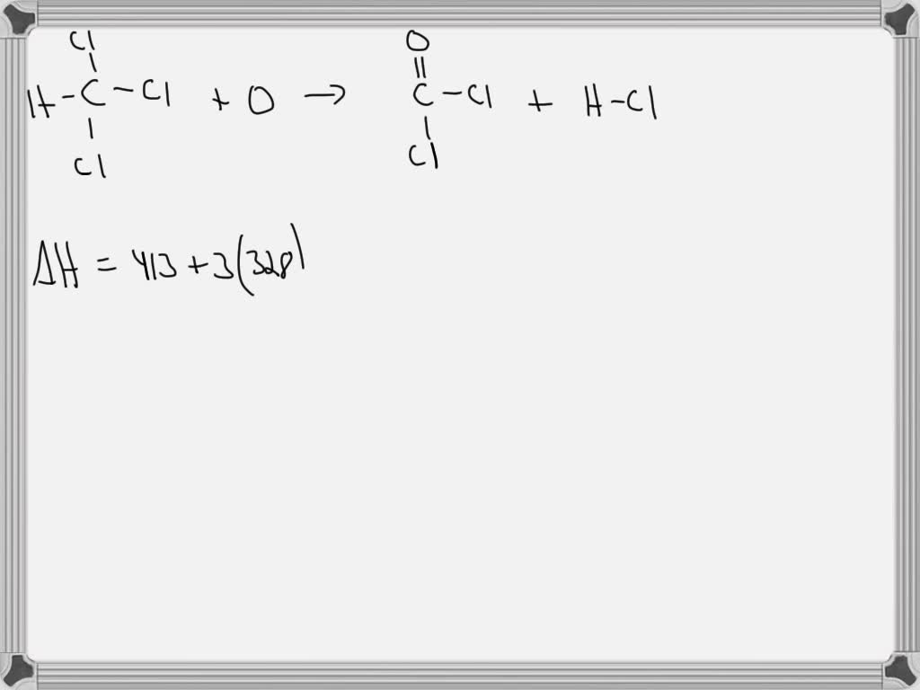 SOLVED: Estimate the enthalpy change ( ΔHrxn ) of the following ...