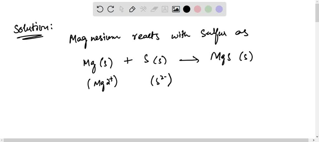 SOLVED: The reaction of strontium with sulfur is similar to that of ...