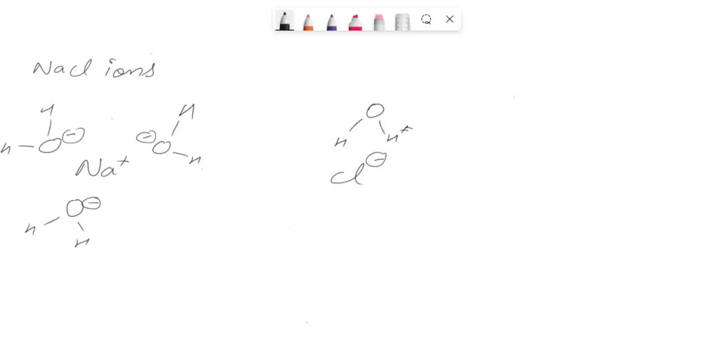 SOLVED: Sodium chloride dissolves water; forming hydrated sodium ...