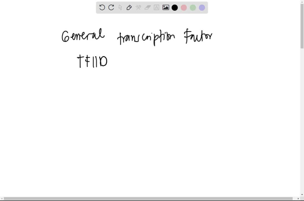 SOLVED: The general transcription factors TFIIA and TFIIB both join the initiation complex after ...