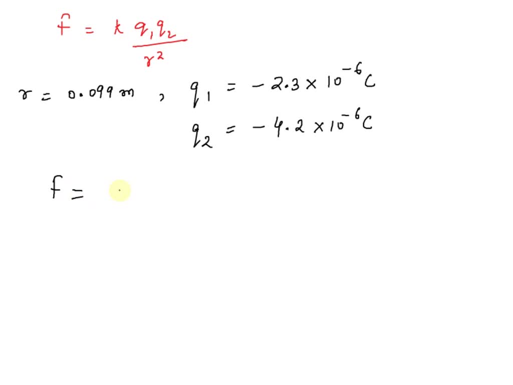 Solved Someone Pls Help Me With This Object 1 Has A Charge Of 2 3 10 6 Cand Object 2 Has A