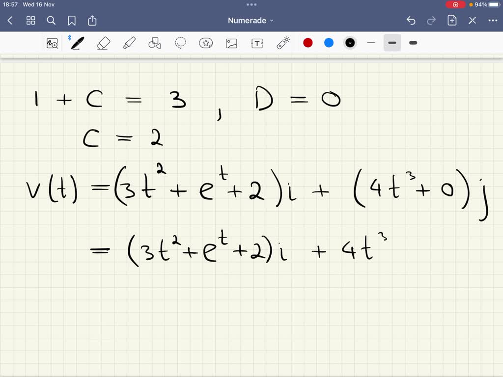 SOLVED: Find the velocity and position vectors of a particle that has the given acceleration and ...