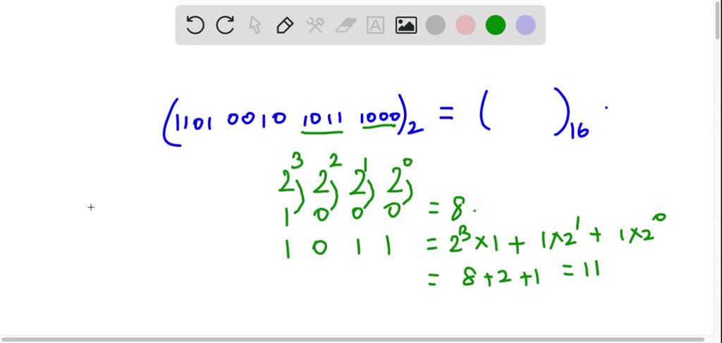SOLVED: Convert: a) (1010110101012 to base 16 b) (BF2)16 to base 2