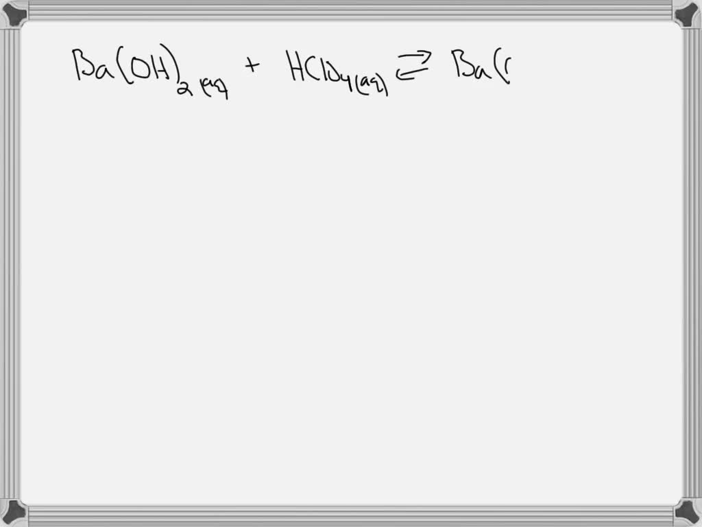 Solved Write Balanced Equation For The Double Replacement