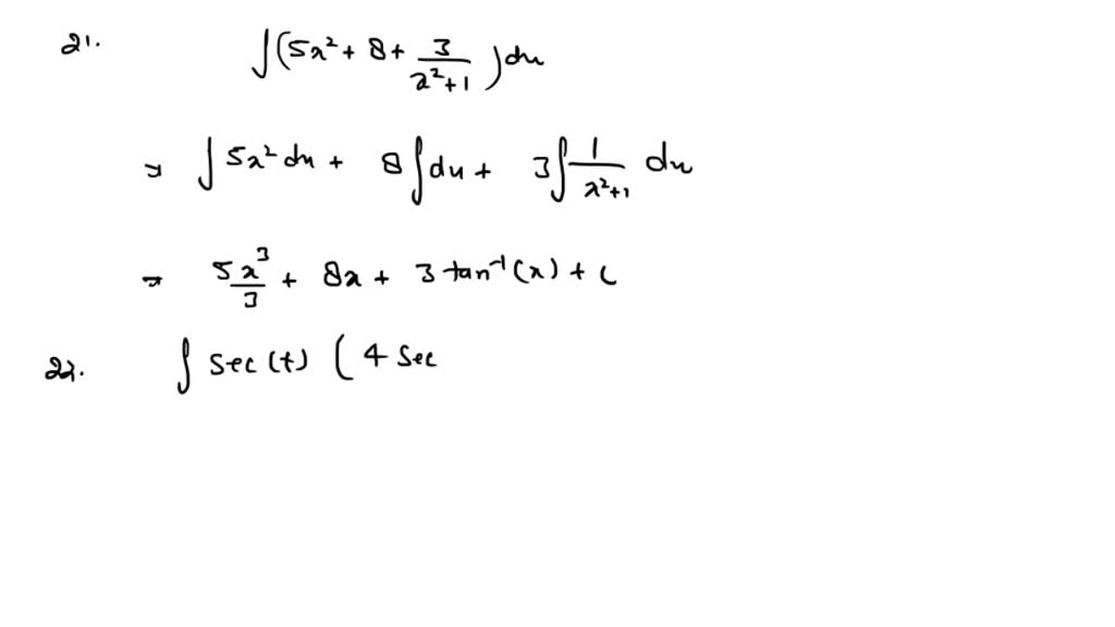 VIDEO solution: 22) Use basic integration formulas to compute the ...