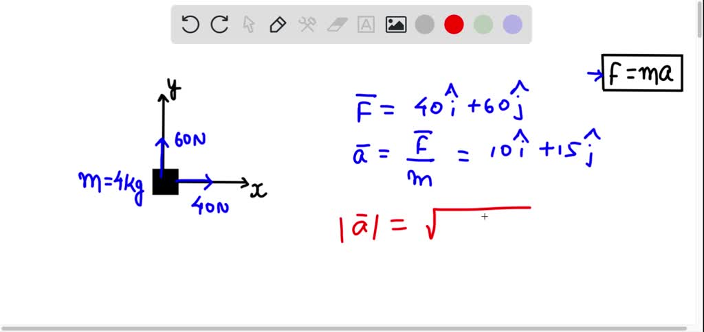 Solved Ssm Only Two Forces Act On An Object Mass 4 00 Kg As In The