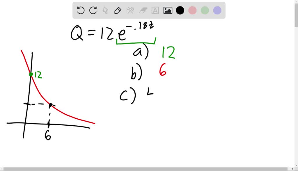 SOLVED: (a) What is the initial value of Q (when t = 0)? Q(0) (numbers ...