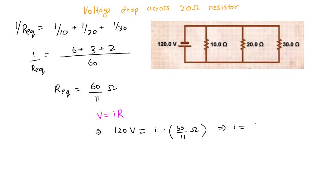 SOLVED: 20.0-0 resistor and 50.0-0 resistor in series are connected to ...