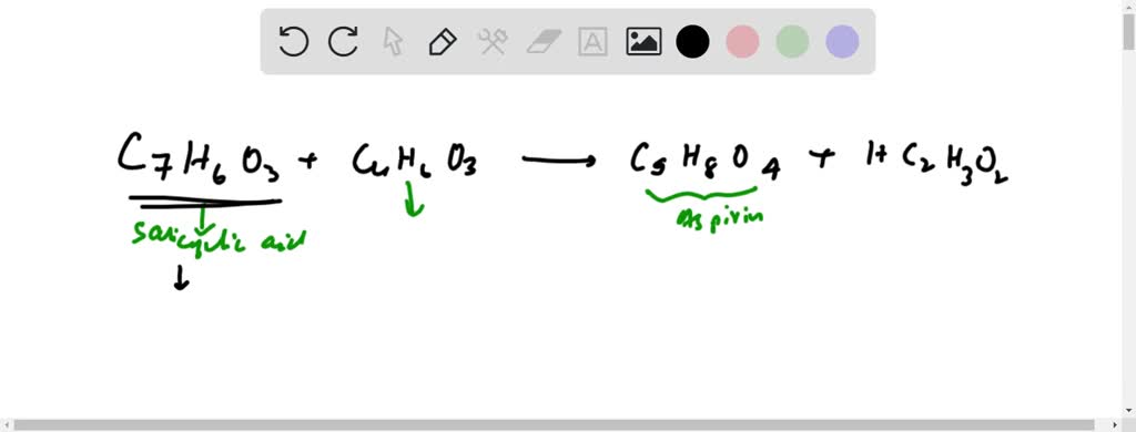 SOLVED: Aspirin (acetylsalicylic acid) is prepared by the reaction of ...