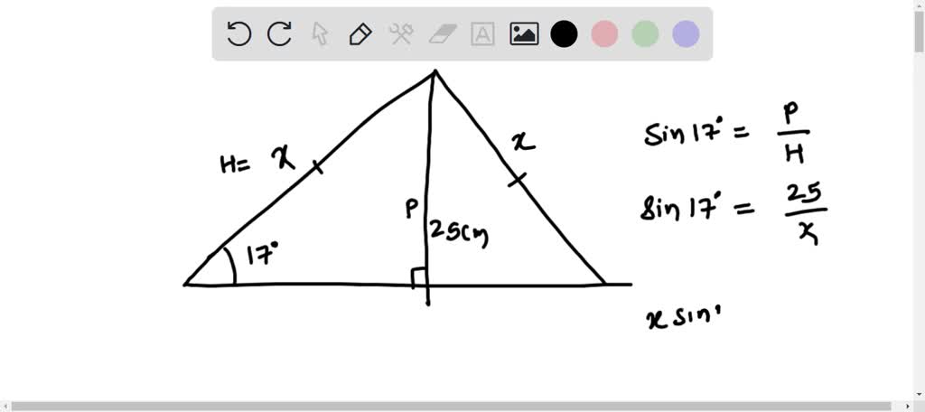 SOLVED: geometry: of the altitude of an isosceles triangle is 25 ...