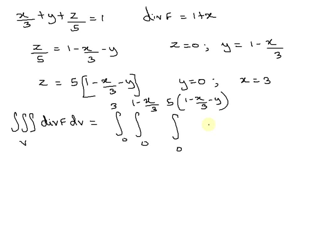 SOLVED: Use the Divergence Theorem to calculate the flux of F across S, where F = zi + yj + zxk ...