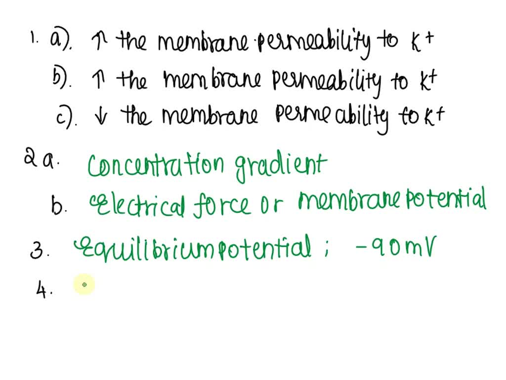 SOLVED: 8. What about the role of relative permeability of the ions ...