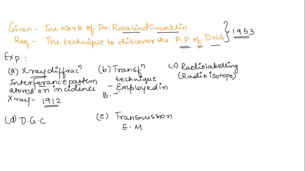 SOLVED: Which experimental technique was used to determine the ...
