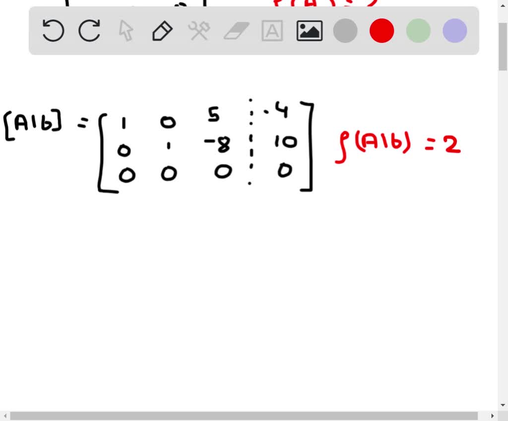 SOLVED: Texts: The augmented matrix of a system of linear equations is ...