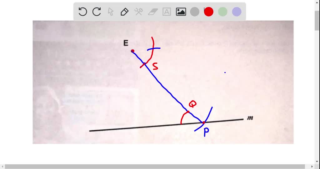 SOLVED: Using a compass and straightedge, construct a line that passes through E and is parallel ...