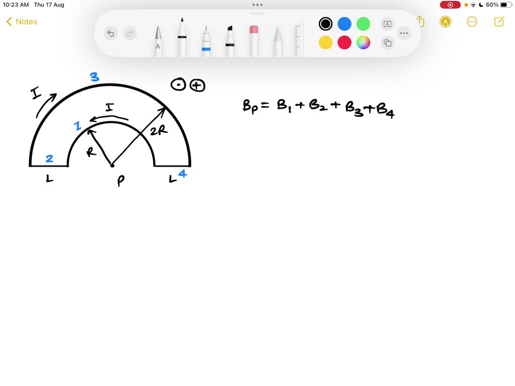 SOLVED: A wire loop consists of two semicircles connected by straight segments. The inner and ...