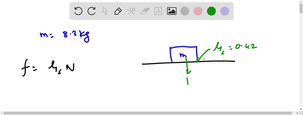 SOLVED: A 8.3 kg box rests on a horizontal floor. The coefficient of static friction between box ...