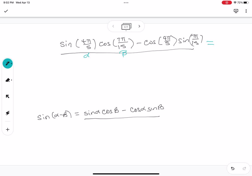 SOLVED: Use an Addition or Subtraction Formula to write the expression as a trigonometric ...