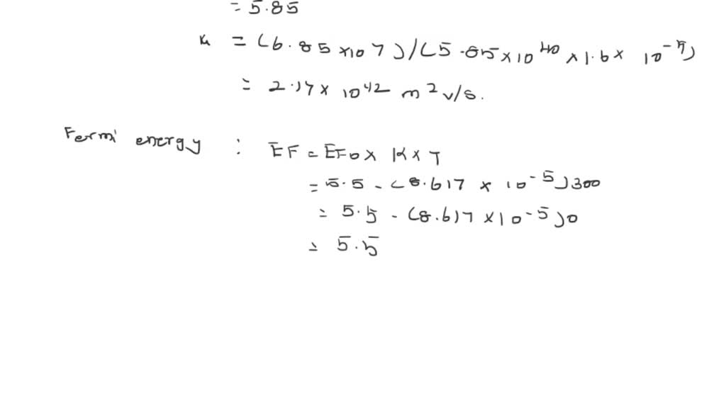 SOLVED: 1. By using the free electron theory of metals, explain thermal ...