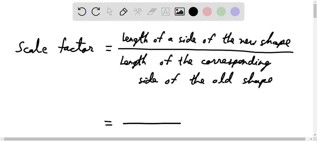 SOLVED: The blue shape is a dilation of the black shape. What is the ...