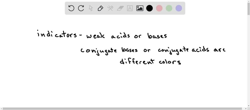 SOLVED: Select True or False: All indicators are weak acids that are ...