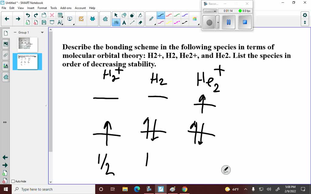 SOLVED: Describe the bonding scheme in the following species in terms ...