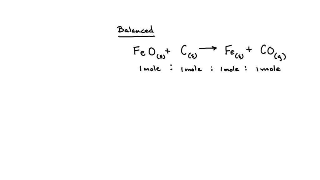 SOLVED: Balance the following chemical equation and determine the ...