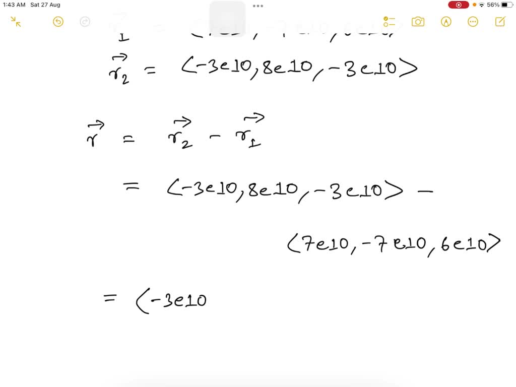 SOLVED: A planet is located at (-3e10, 8e10, -3e10) m. A star is ...