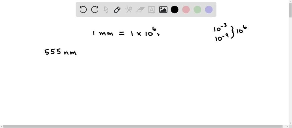 SOLVED: The different colors of light have different wavelengths. The ...