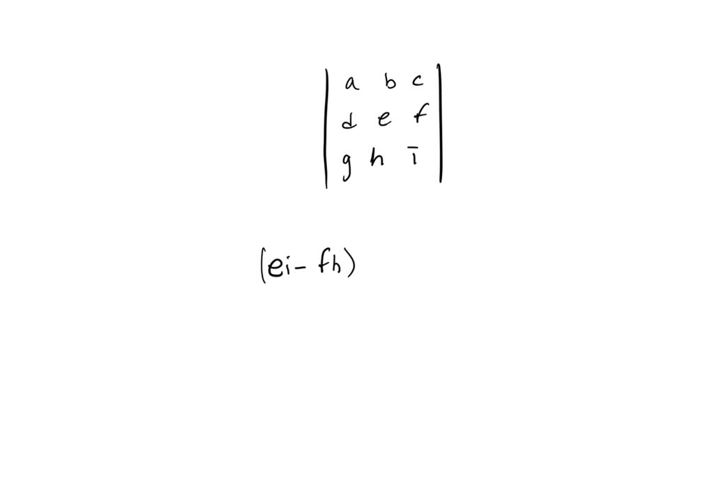 Solved Exercise 312 Show That Det A 0 If A Has A Row Or Column Consisting Of Zeros 