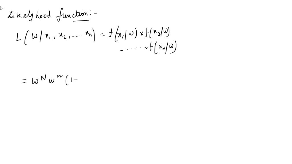 Solved Method Of Moment And Maximum Likelihood Estimator Suppose