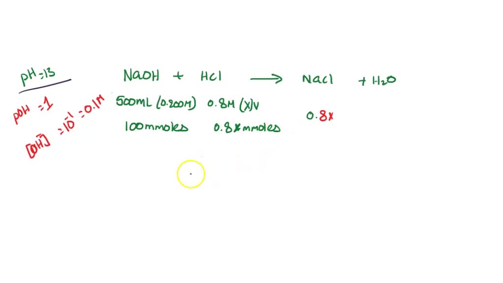 SOLVED: Consider the titration of 500.0 mL of 0.200 M NaOH with 0.800 M ...