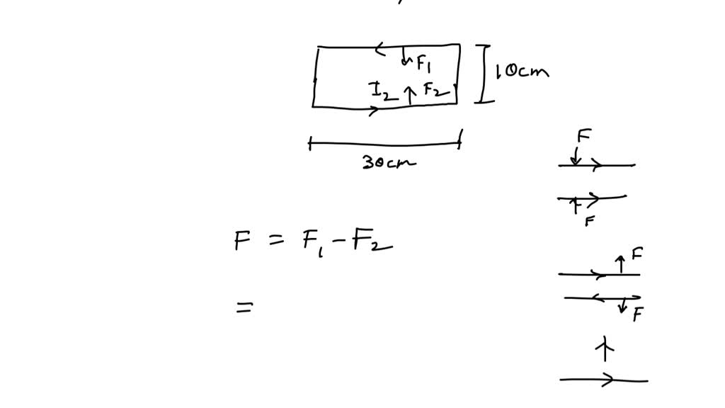 SOLVED: The figure below shows a long straight wire near a rectangular ...