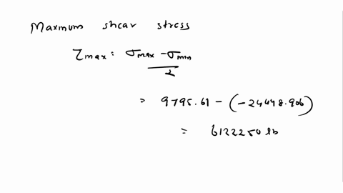 The shaft of an overhang crank subjected to a force P of 1...