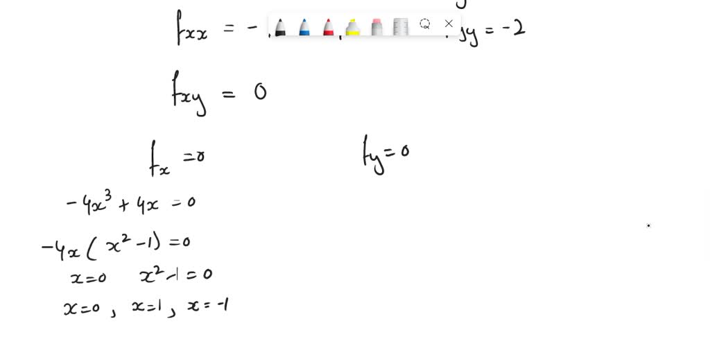 SOLVED: Find the local maximum and minimum values and saddle point(s ...
