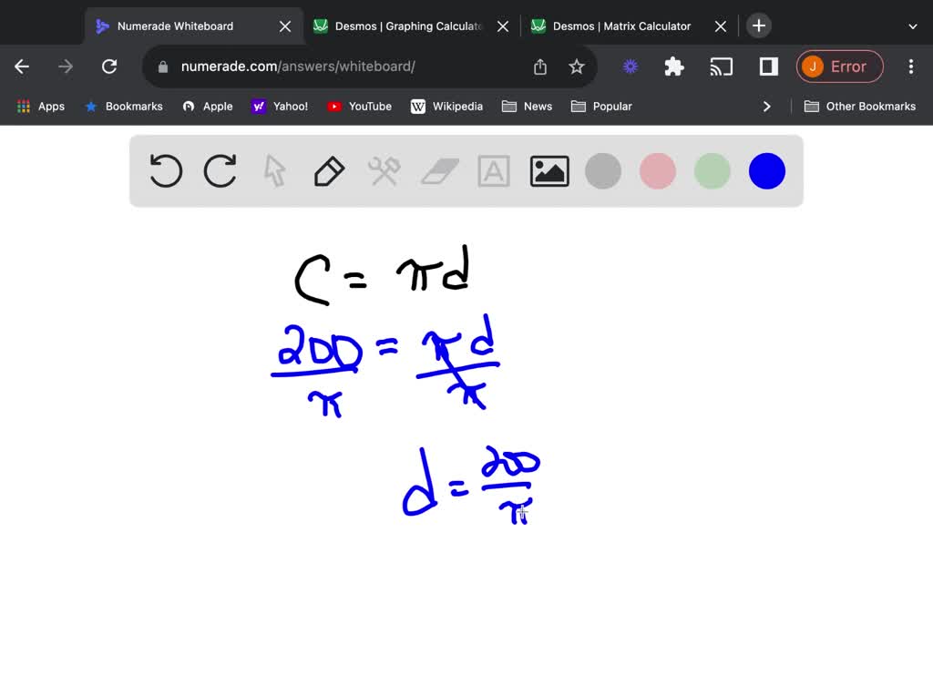 SOLVED: 'The circumference of a circular field is 200 yards What is the ...