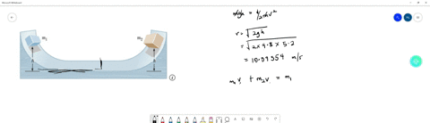 consider the blocks on the curved ramp as seen in the figure the blocks ...