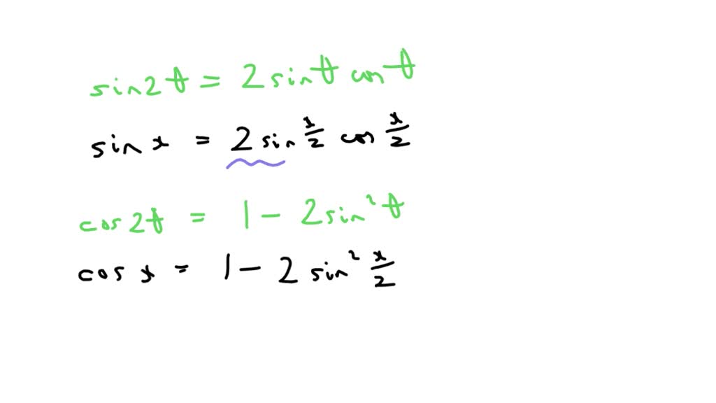 SOLVED: sin(x) tan(x/2) = 1 − cos(x)