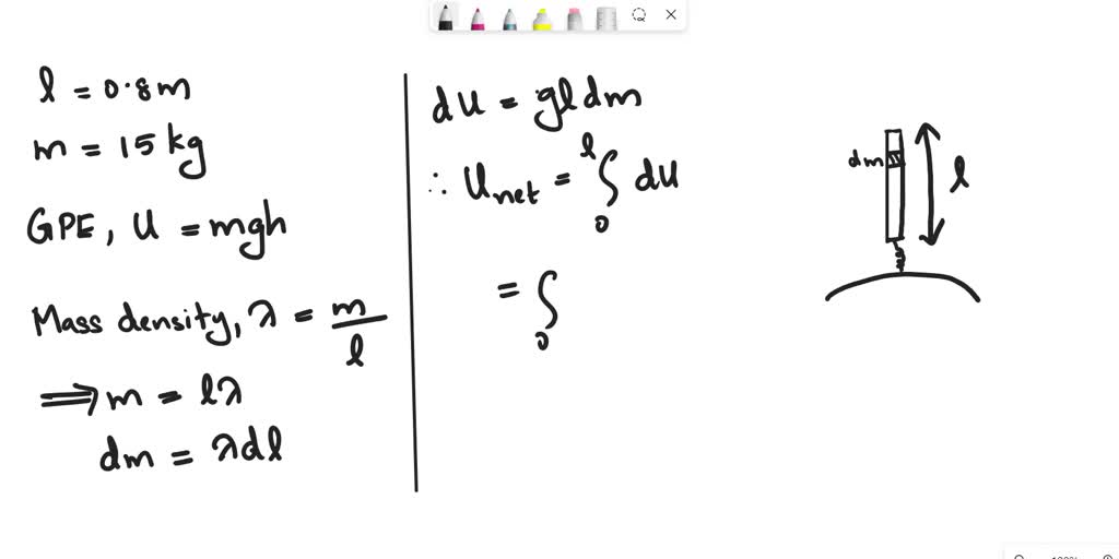 SOLVED: An extremely thin uniform rod of length 0.8m and total mass ...